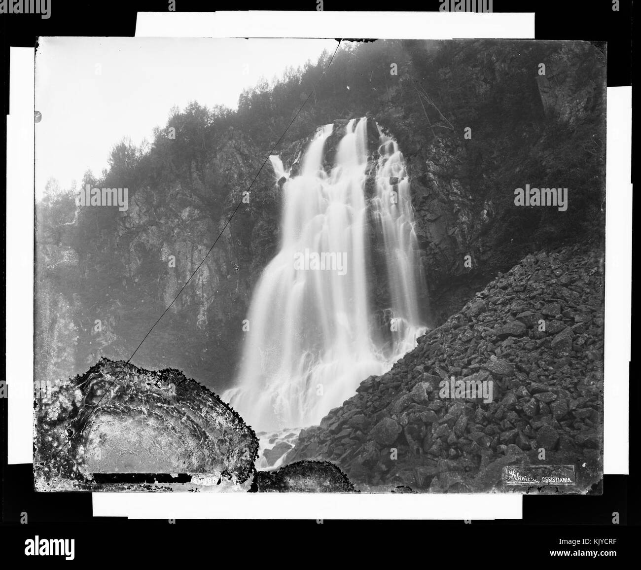 Espelandsfossen Hardanger NB MS G4 0524 Stock Photo - Alamy
