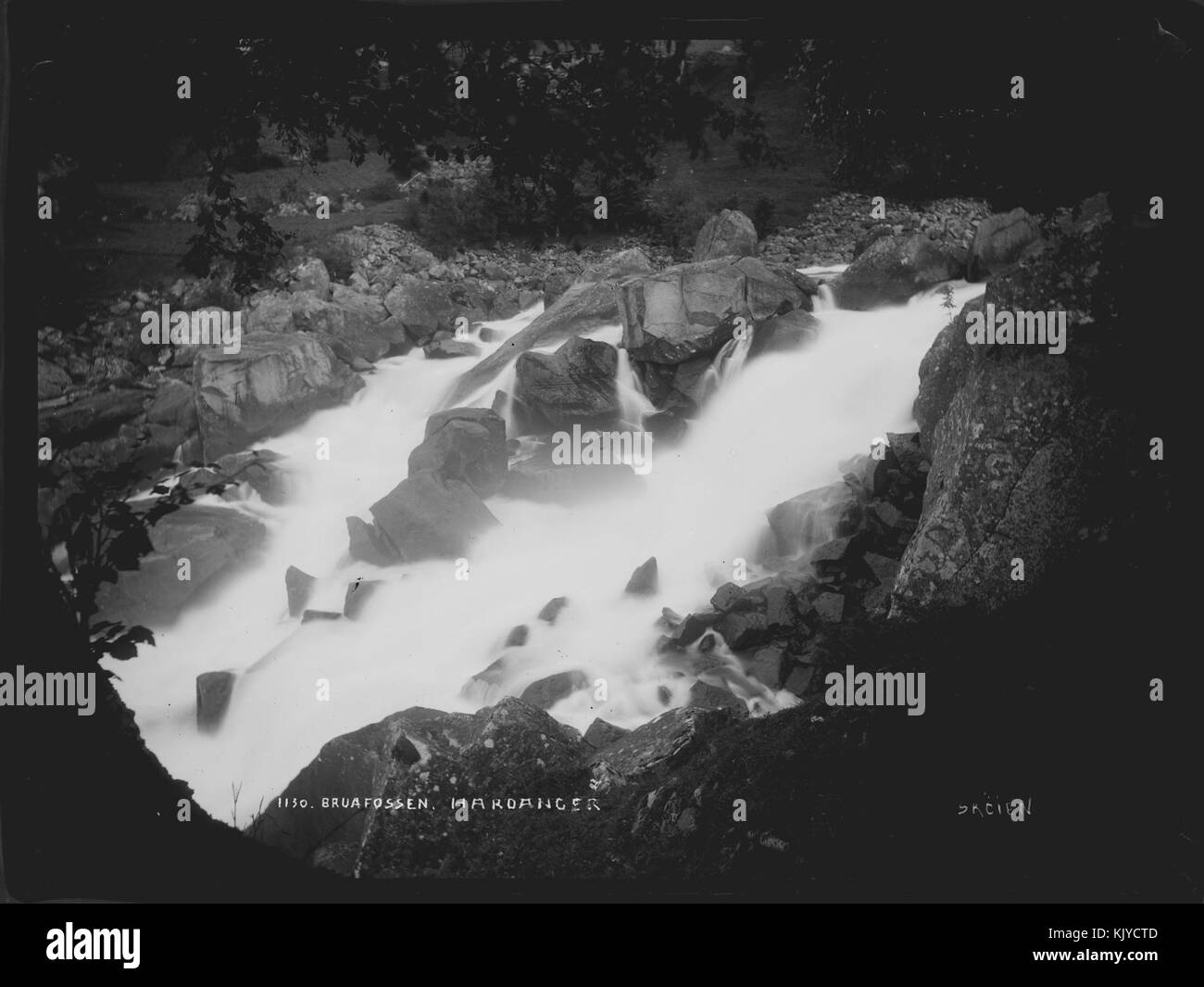 Bruafossen Hardanger NB MS G3 0086 Stock Photo - Alamy