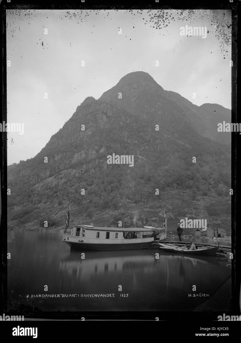 Hardanger, Buar i Sanvenvandet NB MS G3 0084 Stock Photo - Alamy