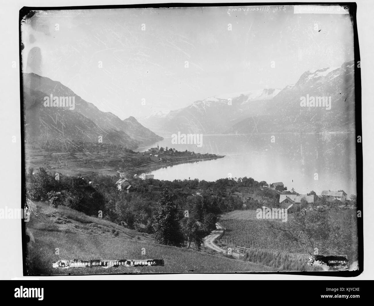 Ullensvang med Folgefond. Hardanger NB MS G4 0104 Stock Photo - Alamy