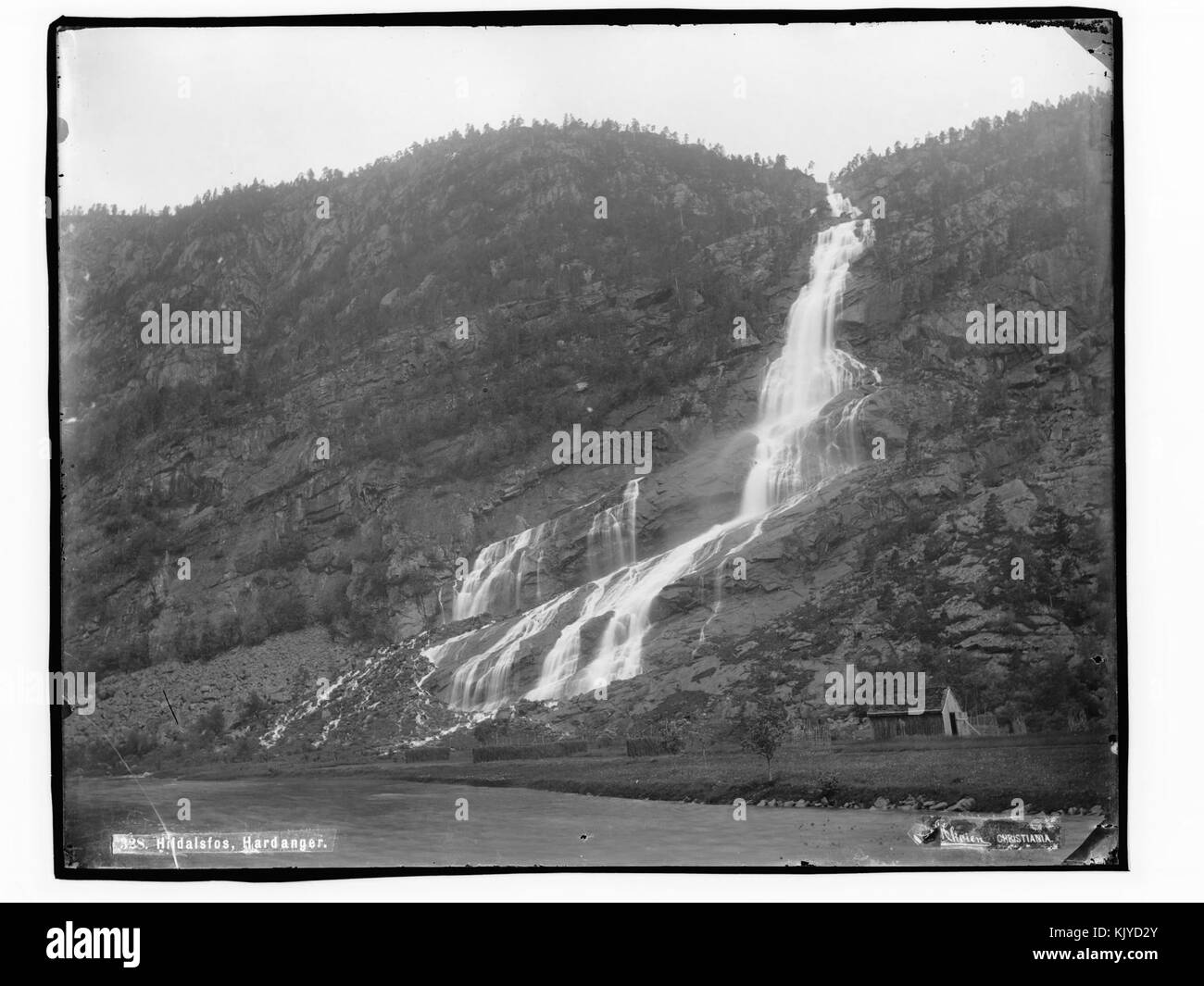 Hildalsfos, Hardanger NB MS G4 0587 Stock Photo - Alamy