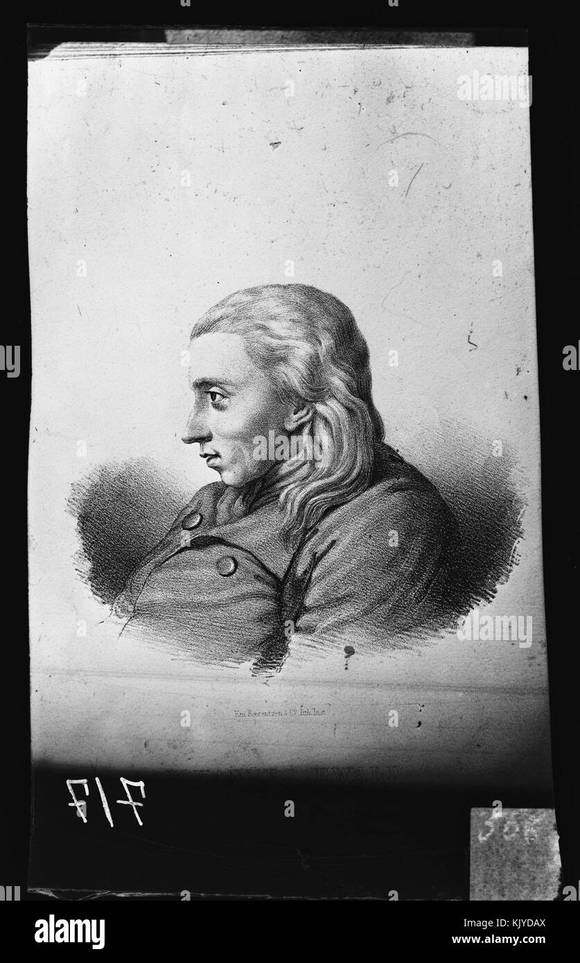 A drawing by Johannes Ewald, titled 'Tegning,' showcasing the artist's ...