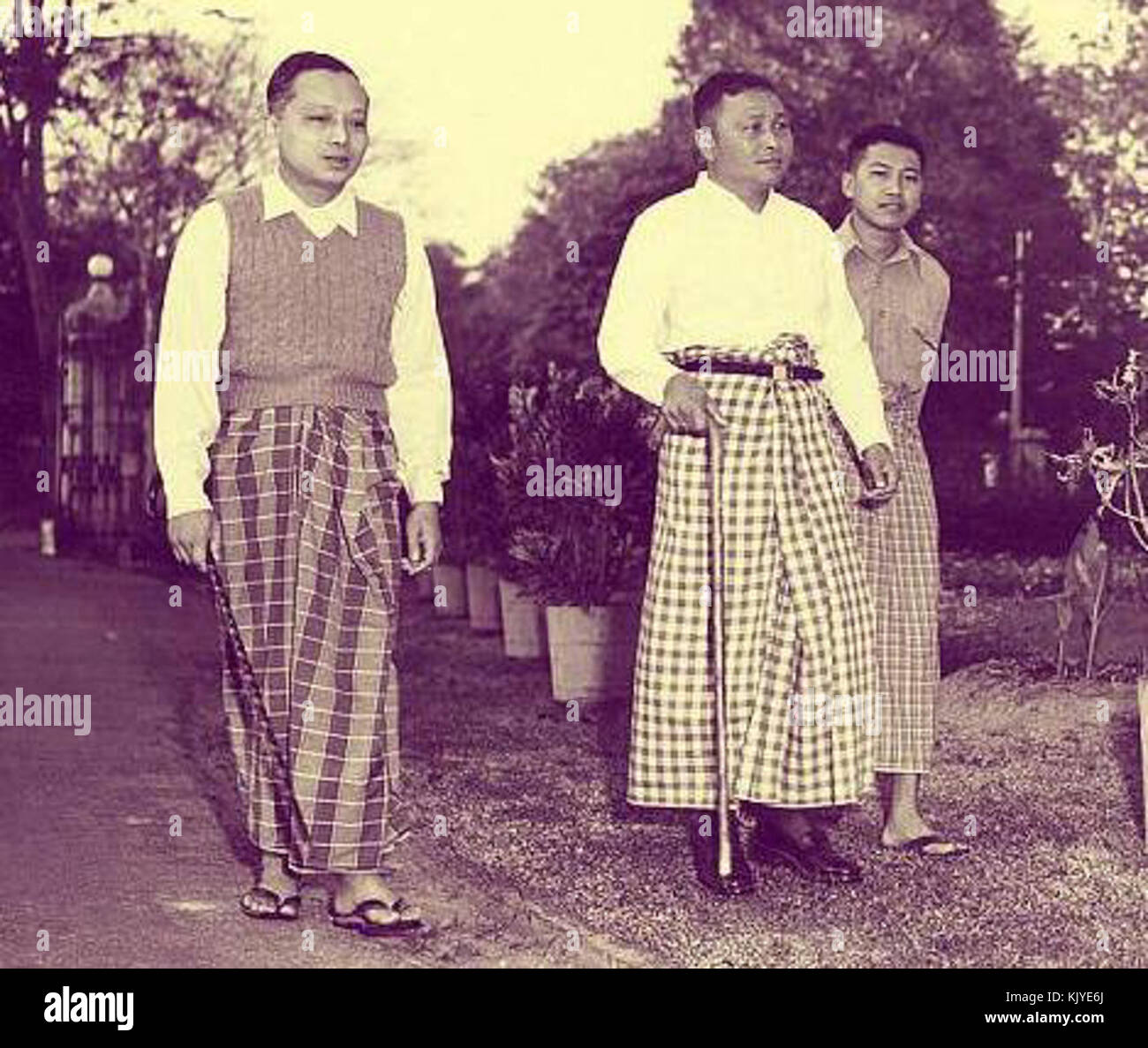 U Nu with U Thant Stock Photo - Alamy