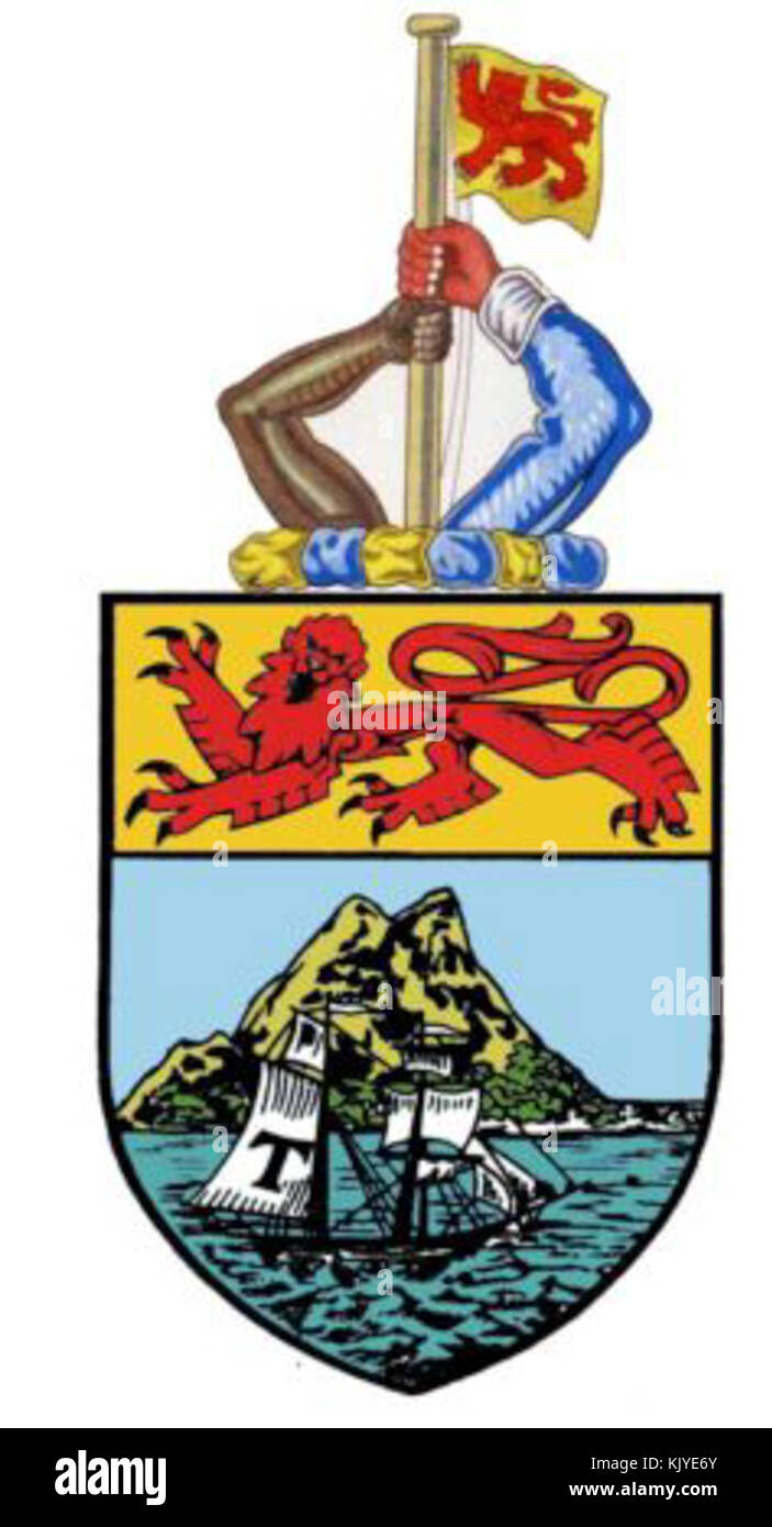 Coat of arms of the Crown Colony of North Borneo Stock Photo - Alamy