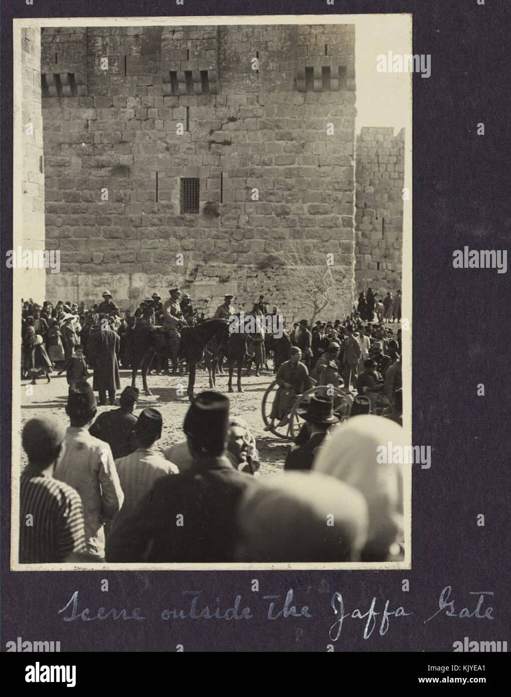 Israel 14205 The British army entered Jerusalem 1917 Stock Photo - Alamy