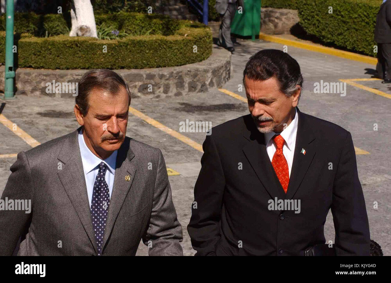 Vicente Fox Carlos Abascal Stock Photo - Alamy