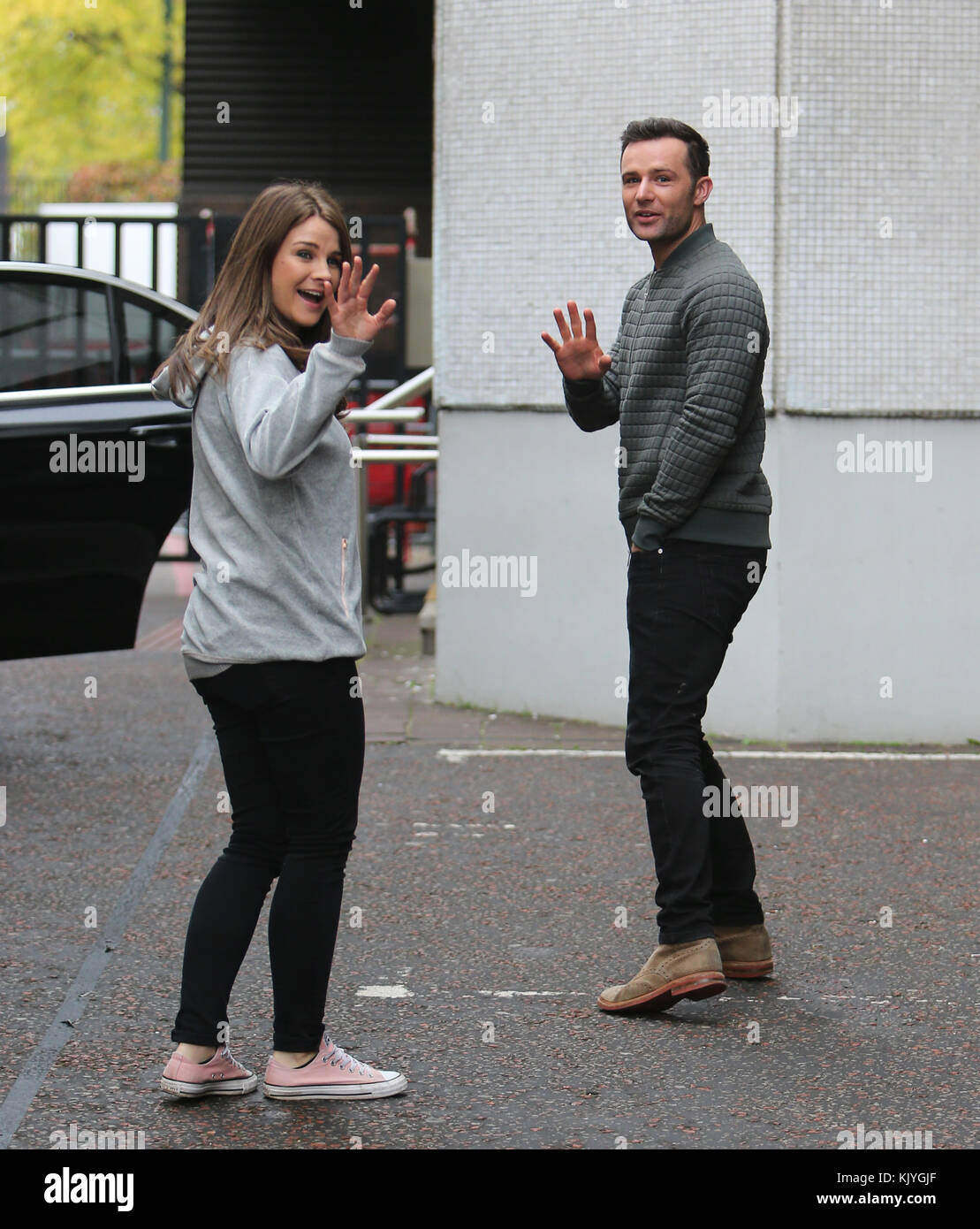 Harry Judd and and his wife Lzzy Judd outside ITV Studios Featuring ...