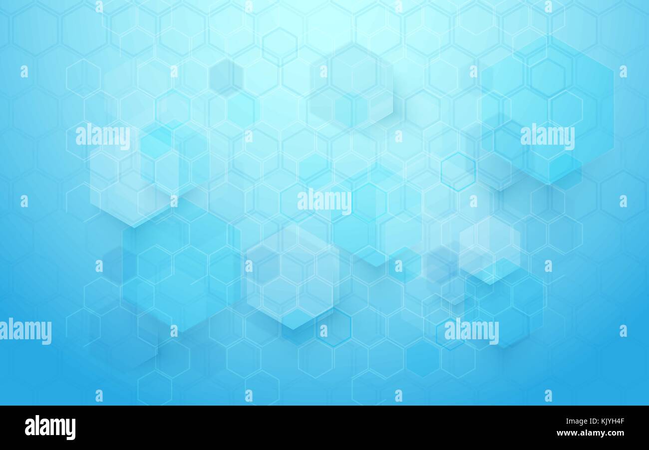 Abstract technology digital hi tech hexagons concept background. Space for your text Stock ...