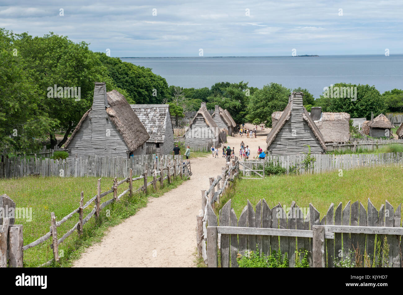 Plimoth Plantation replicates the original settlement of the Pilgrims ...