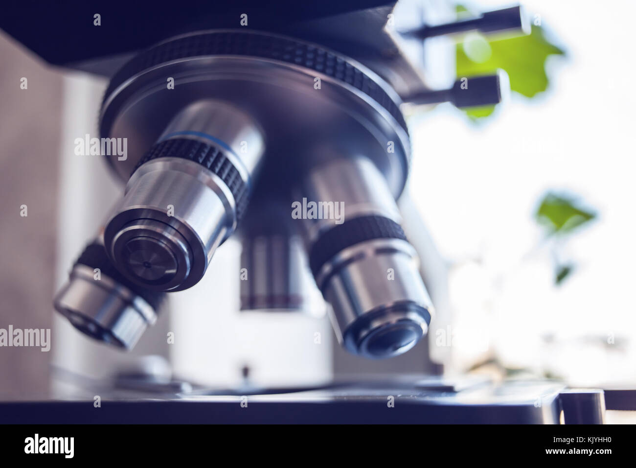 Optical microscope - science and laboratory equipment. For conducting ...