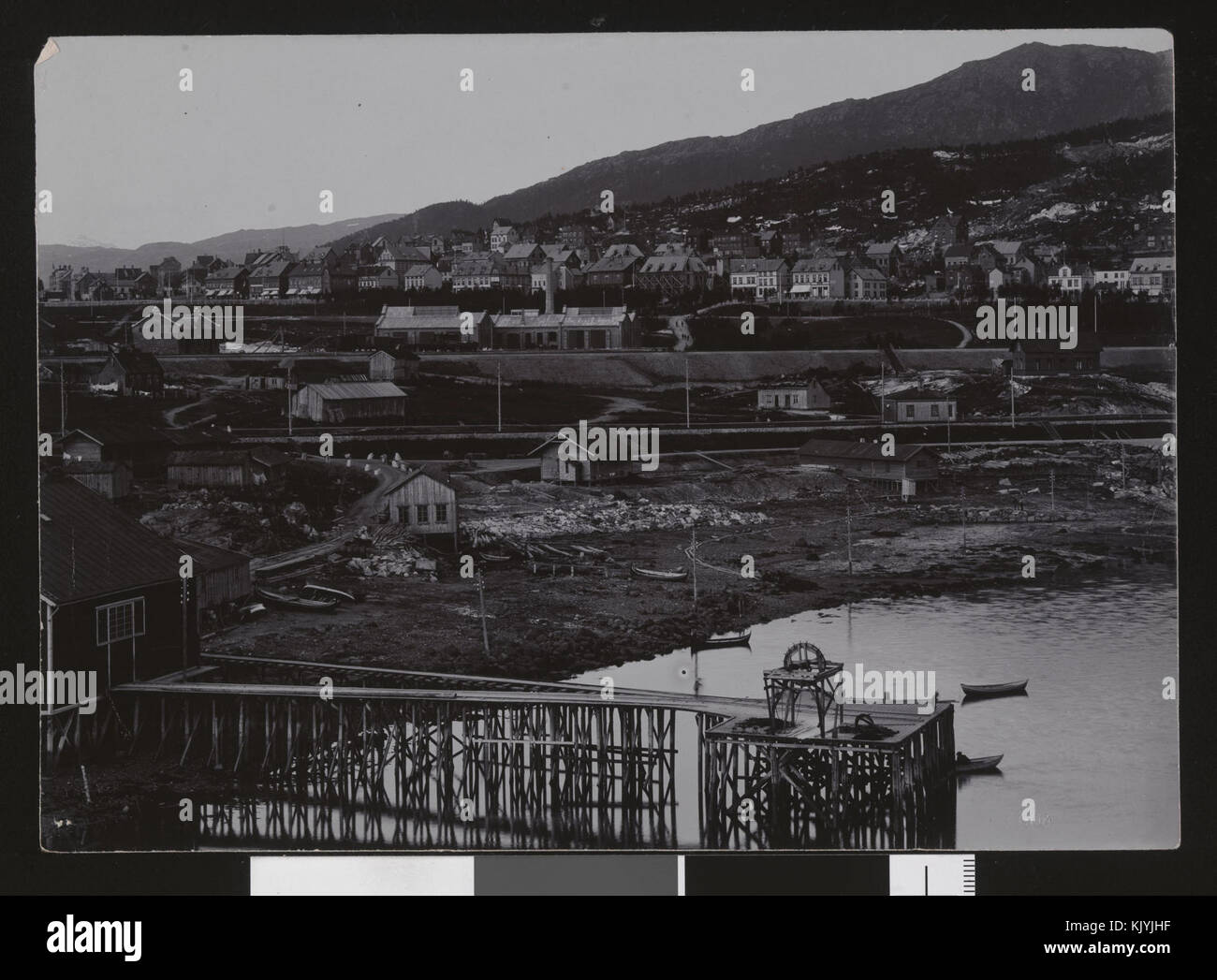 This image shows Malmkaia in Narvik, Norway, taken in 1904. The ...
