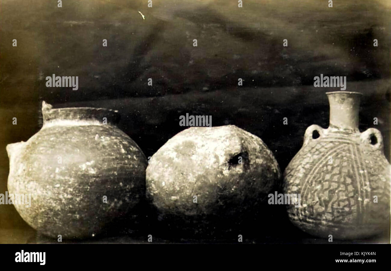 Pottery items recovered from the Parker excavation, offering insight ...