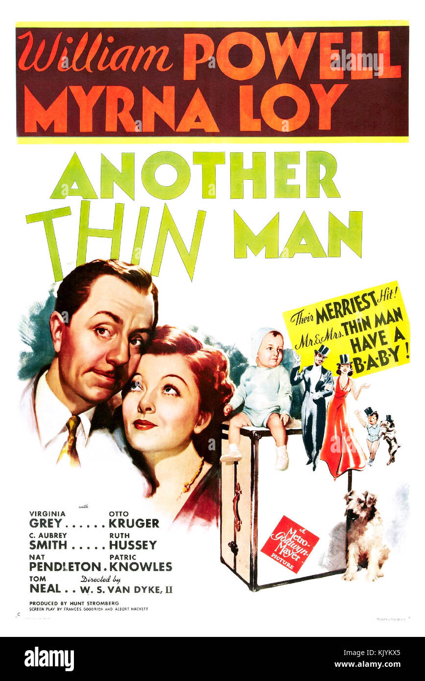 1939 Another Thin Man poster Stock Photo - Alamy