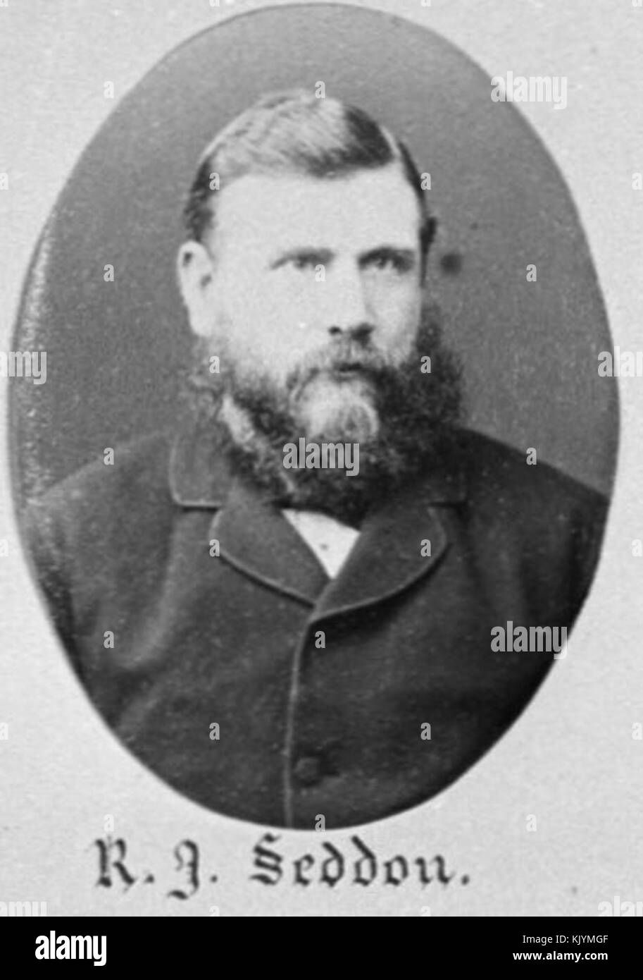 Richard Seddon in 1882 Stock Photo - Alamy