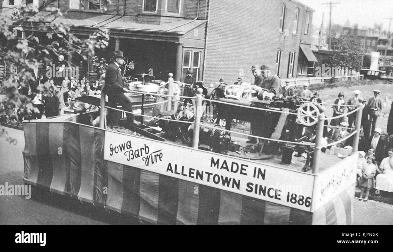 1928 Jubilee Parade Wire Works Float Stock Photo - Alamy