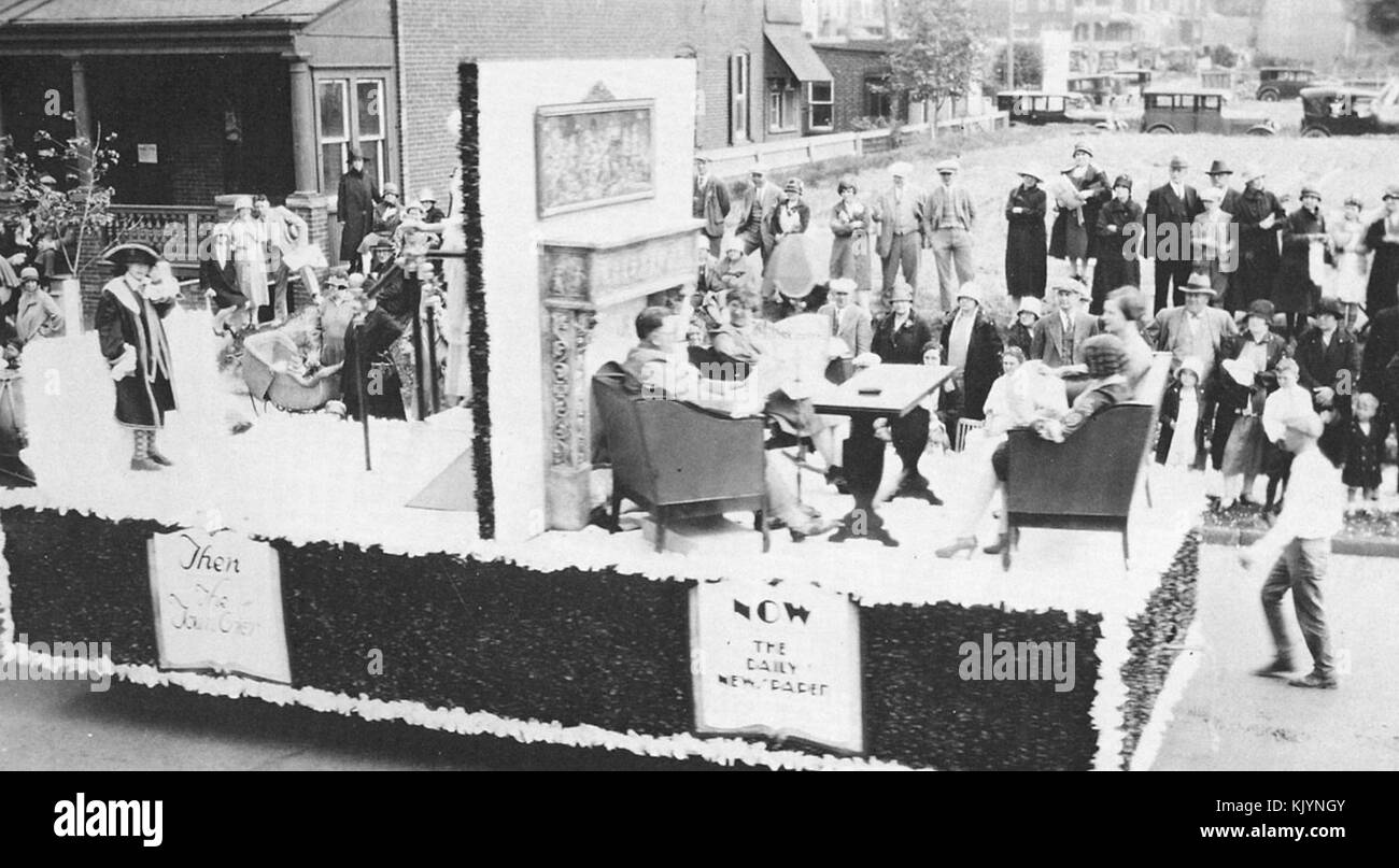 1928 Jubilee Parade Call Chronicle Float Stock Photo - Alamy