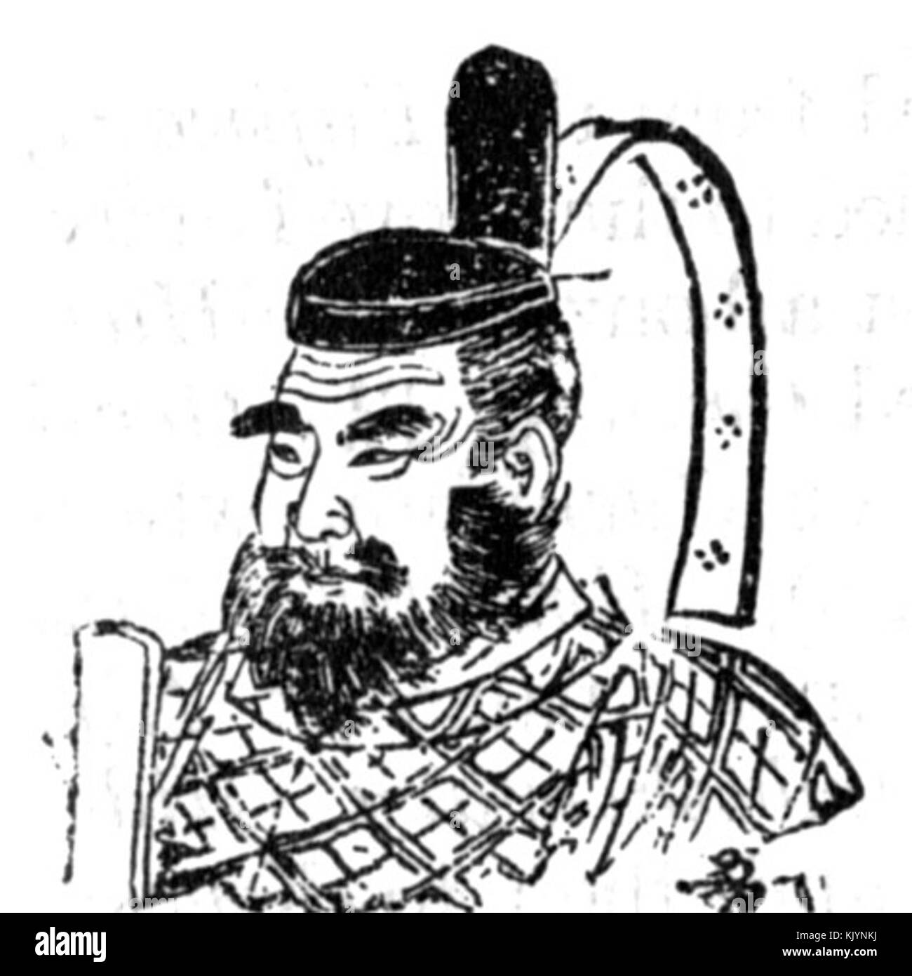 A portrait of Maeda Toshiie, a prominent Japanese samurai and feudal ...