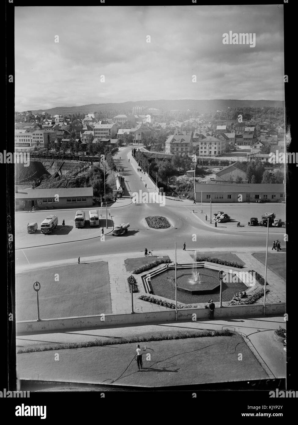 A photograph taken in Narvik, Norway, depicting the scenic landscape ...