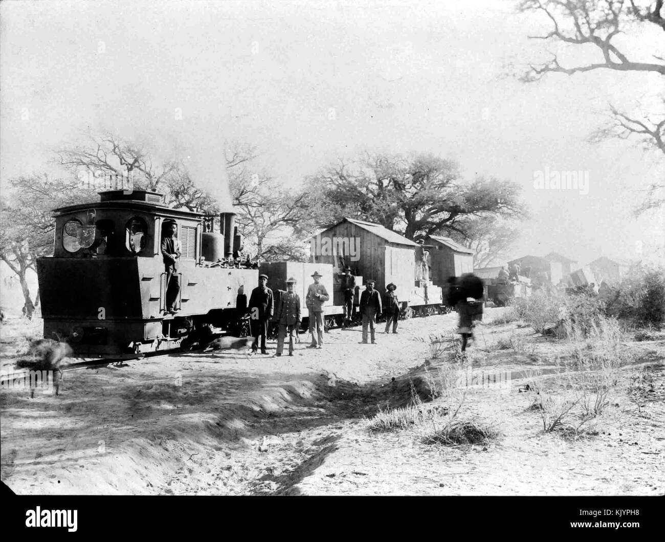 Work train at Ababis Stock Photo - Alamy