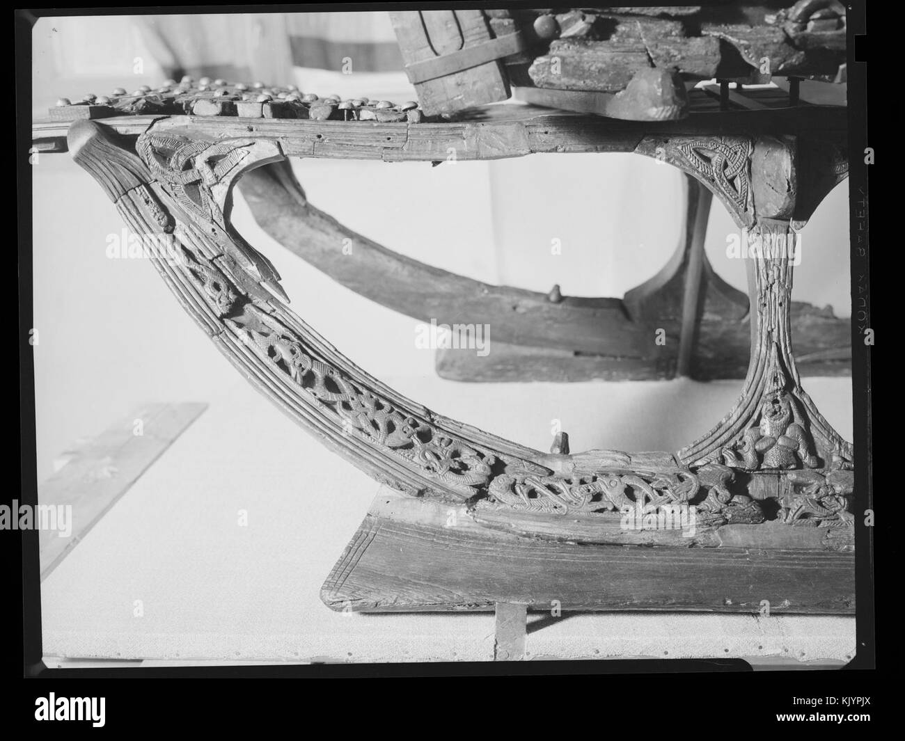 Oseberg viking ship Black and White Stock Photos & Images - Alamy
