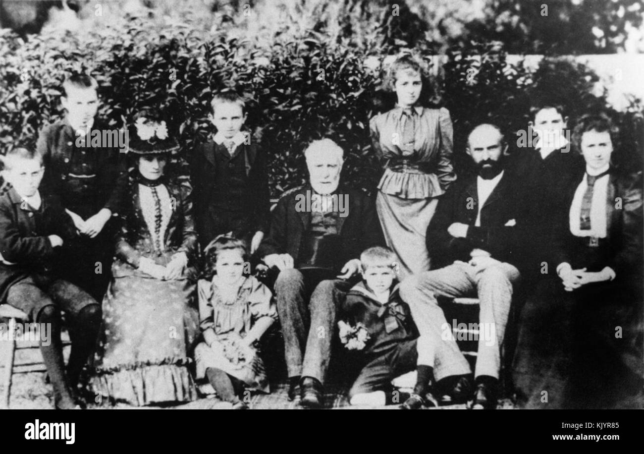 Sir George Grey with Thorne George family Stock Photo - Alamy