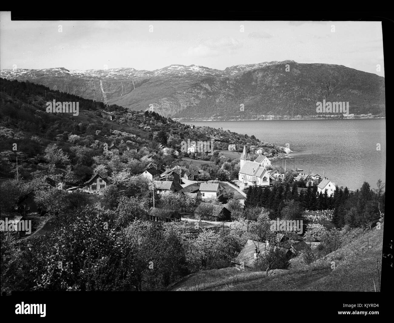 Photograph captures rural fields Black and White Stock Photos & Images ...
