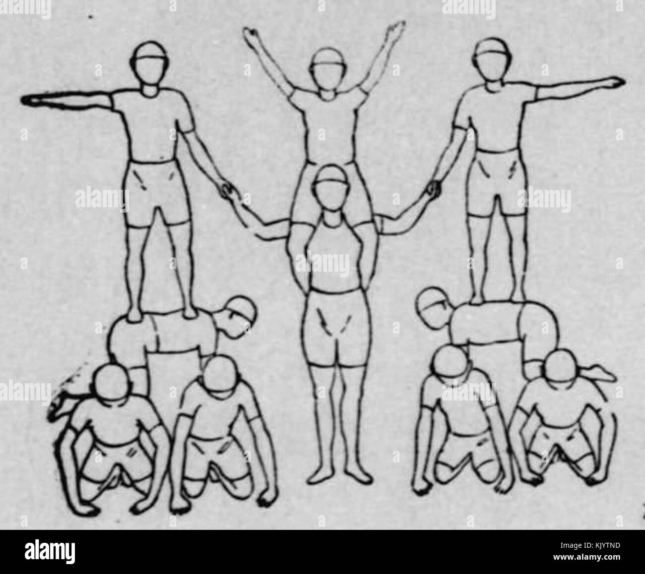 Human Pyramid 1 Stock Photo - Alamy
