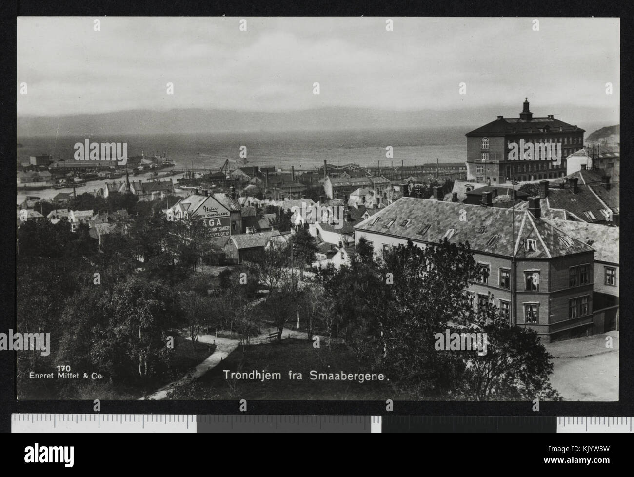 This photograph from 2015 captures a view of Trondhjem (now Trondheim ...