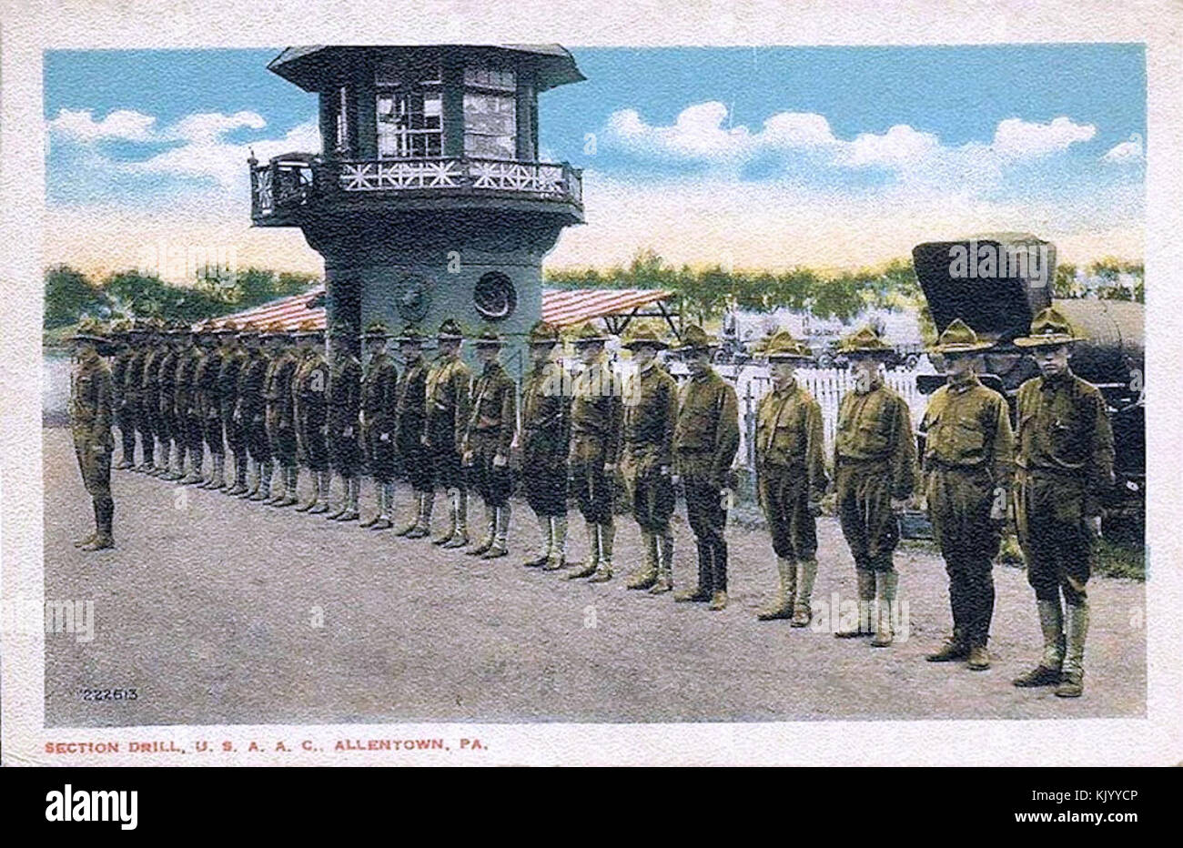 1917 Camp Crane Postcard Stock Photo - Alamy