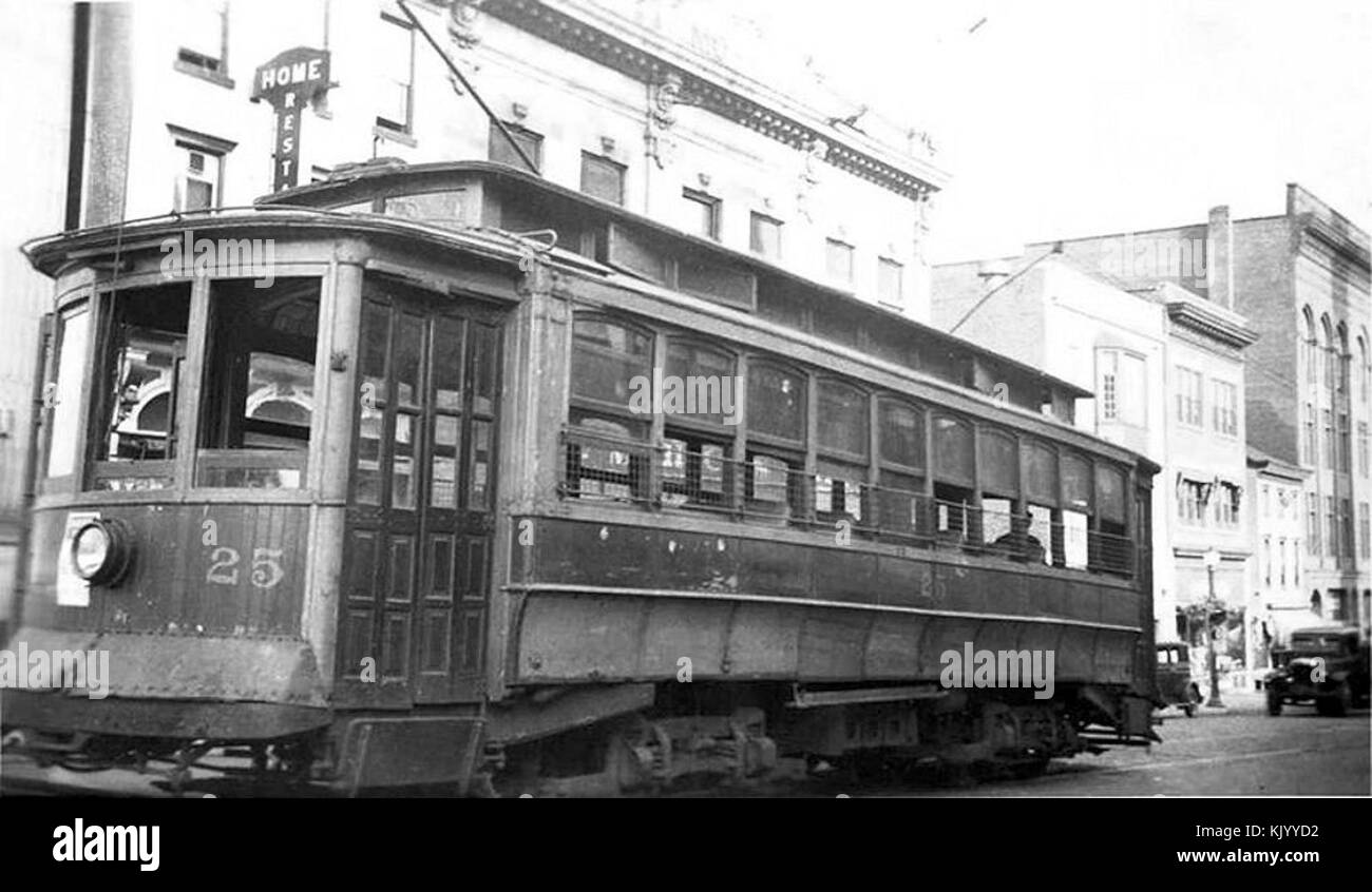 1925 Allentown Reading Interurban Trolley Stock Photo - Alamy