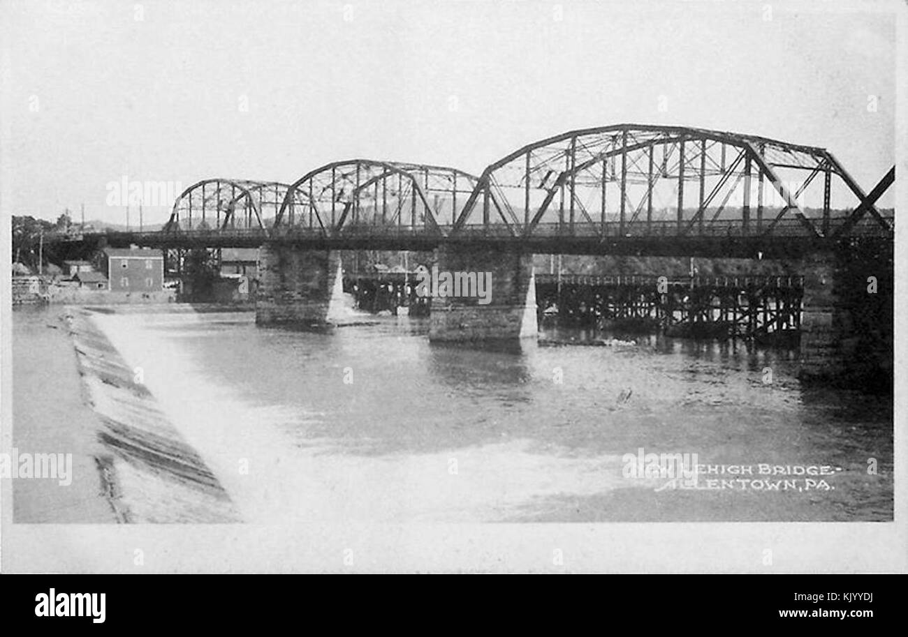 1925 Hamilton Street Bridge and Dam Stock Photo - Alamy