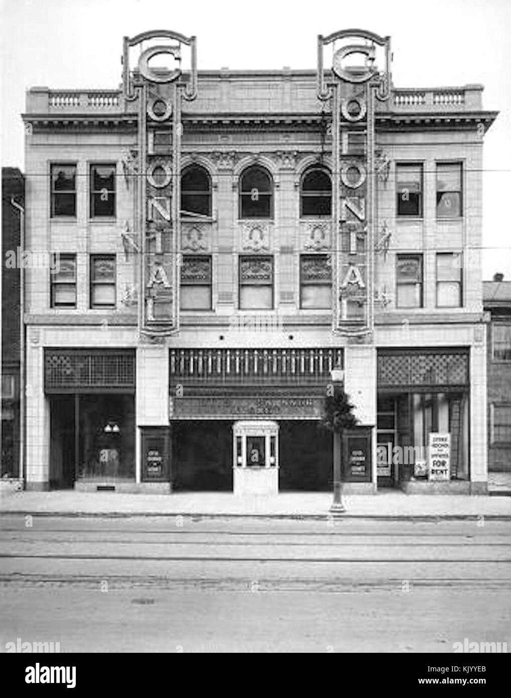 Entertainment venue exterior Black and White Stock Photos & Images - Alamy