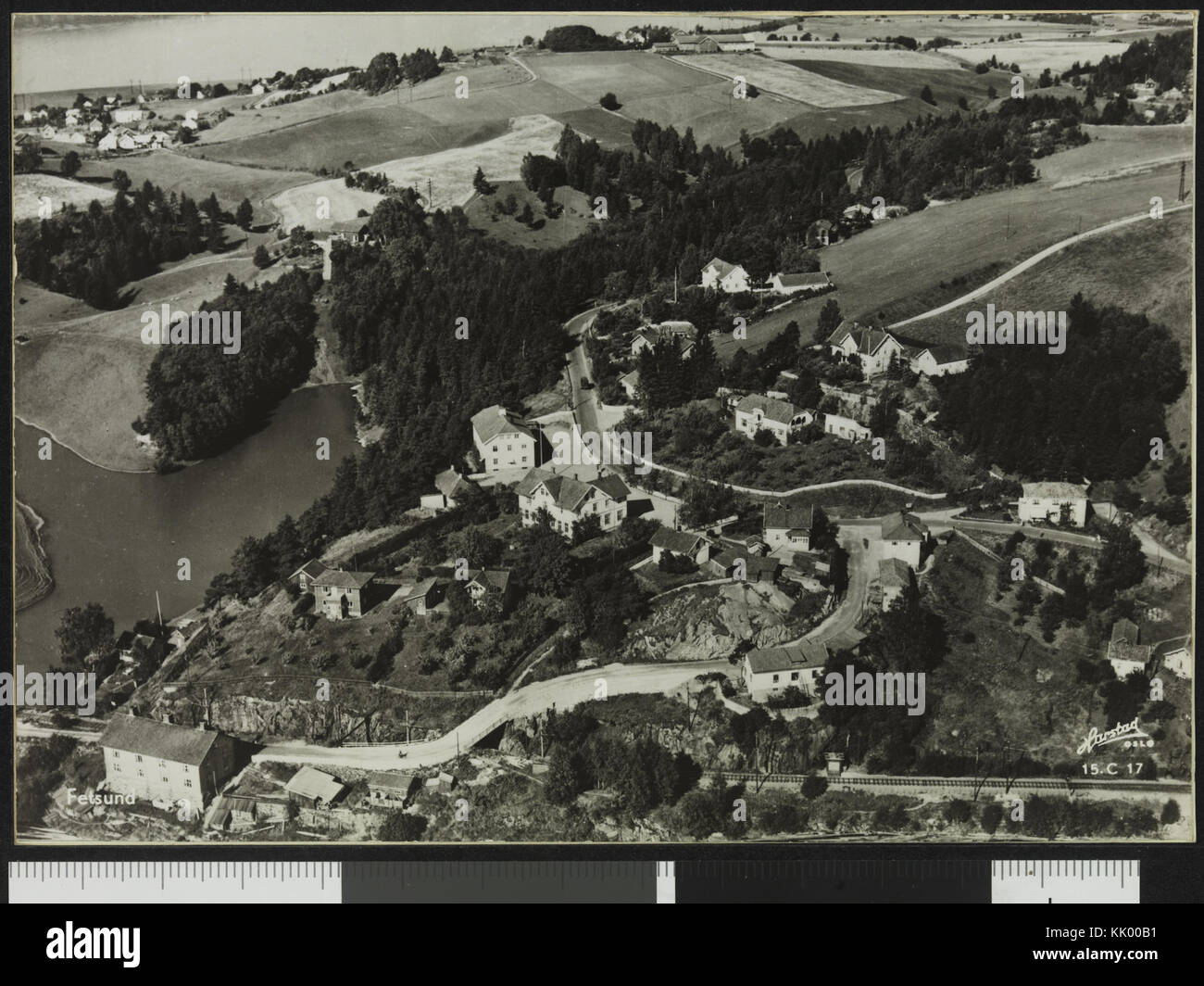 This photograph, taken at Fetsund, showcases a historical scene or ...