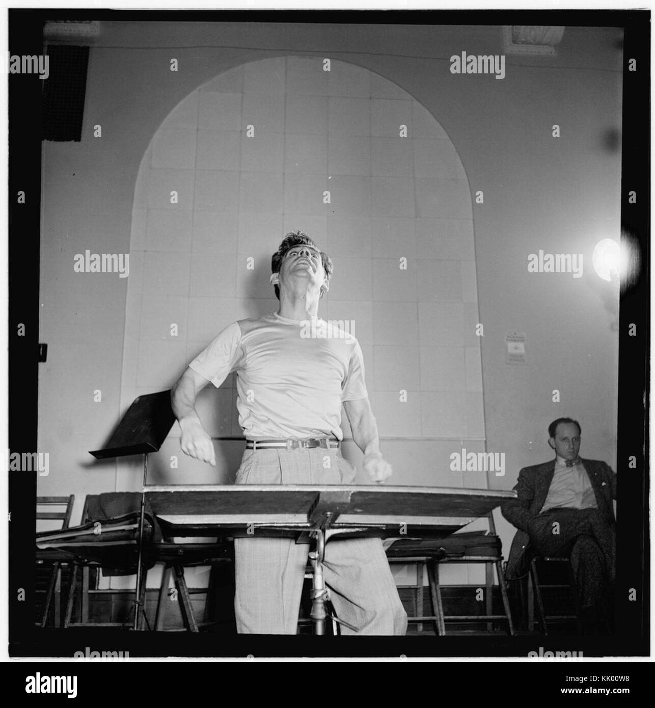 (Portrait of Leonard Bernstein, Carnegie Hall, New York, N.Y., between ...