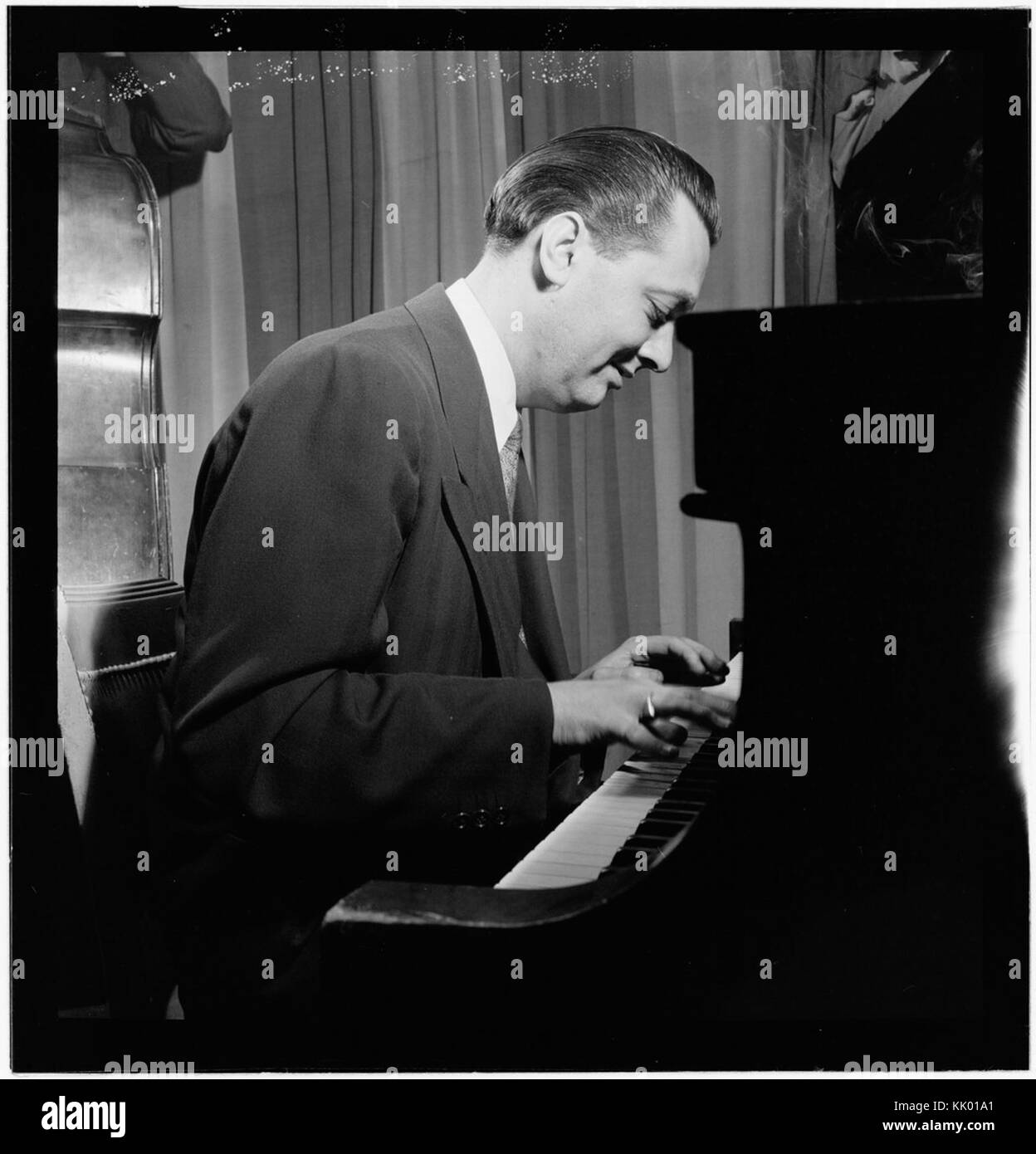 (Portrait of Gene Schroeder, Eddie Condon's, New York, N.Y., between ...