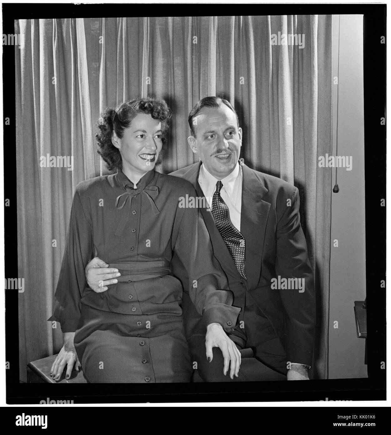 This portrait depicts Brick Fleagle and Mrs. Brick Fleagle in New York ...