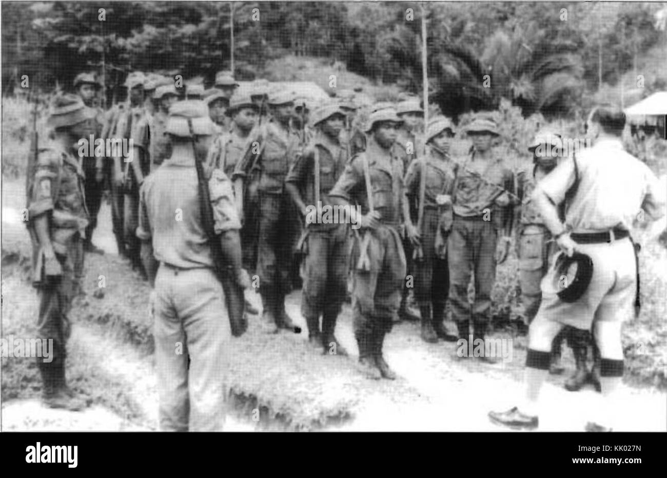 Malaysian Border Scouts comprising indigenous peoples of Borneo Stock ...