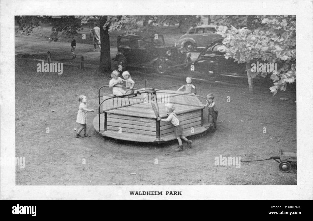 The 1930 photograph of Waldheim Park Playground captures a popular ...