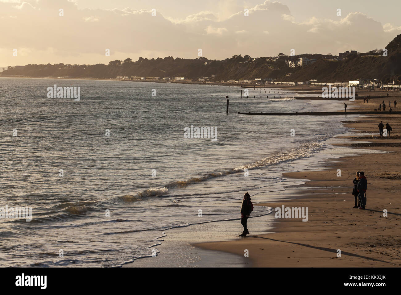 Bournemouth Beach on a Winter Day Stock Photo - Alamy