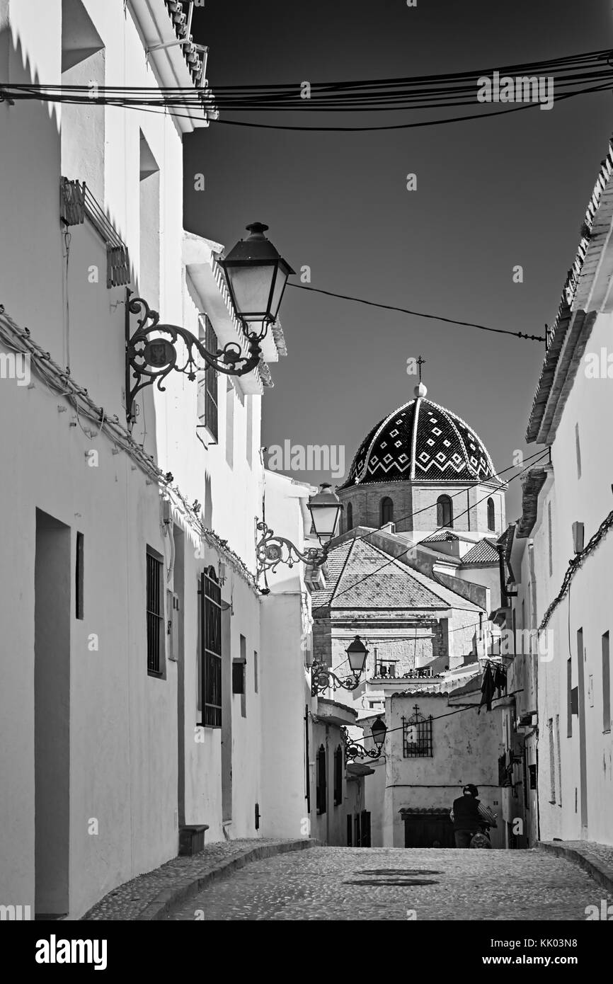 Altea old town Black and White Stock Photos & Images - Alamy