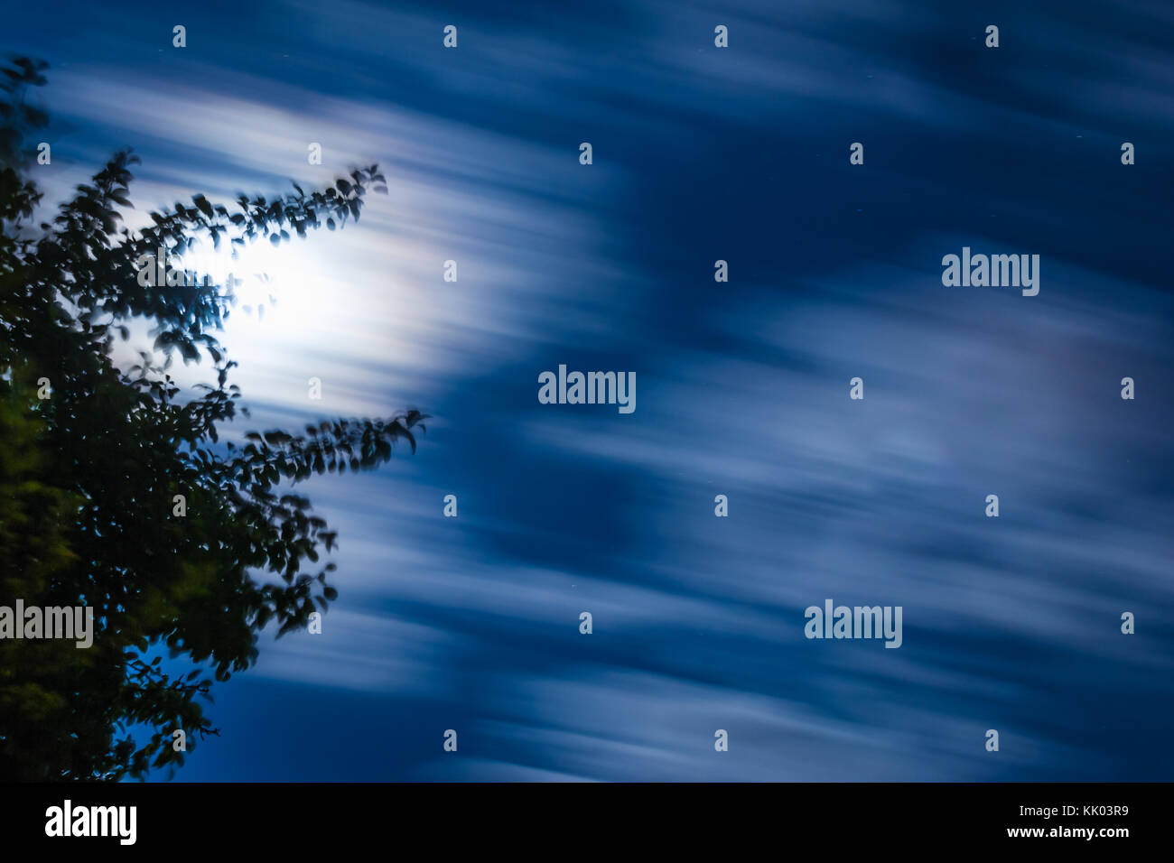 the night sky floating clouds a photo with the exposure of the ...