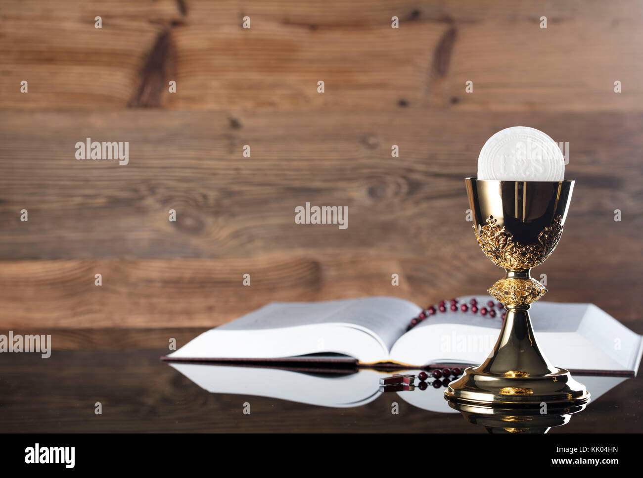 Catholic religion theme. Holy communion concept Stock Photo - Alamy