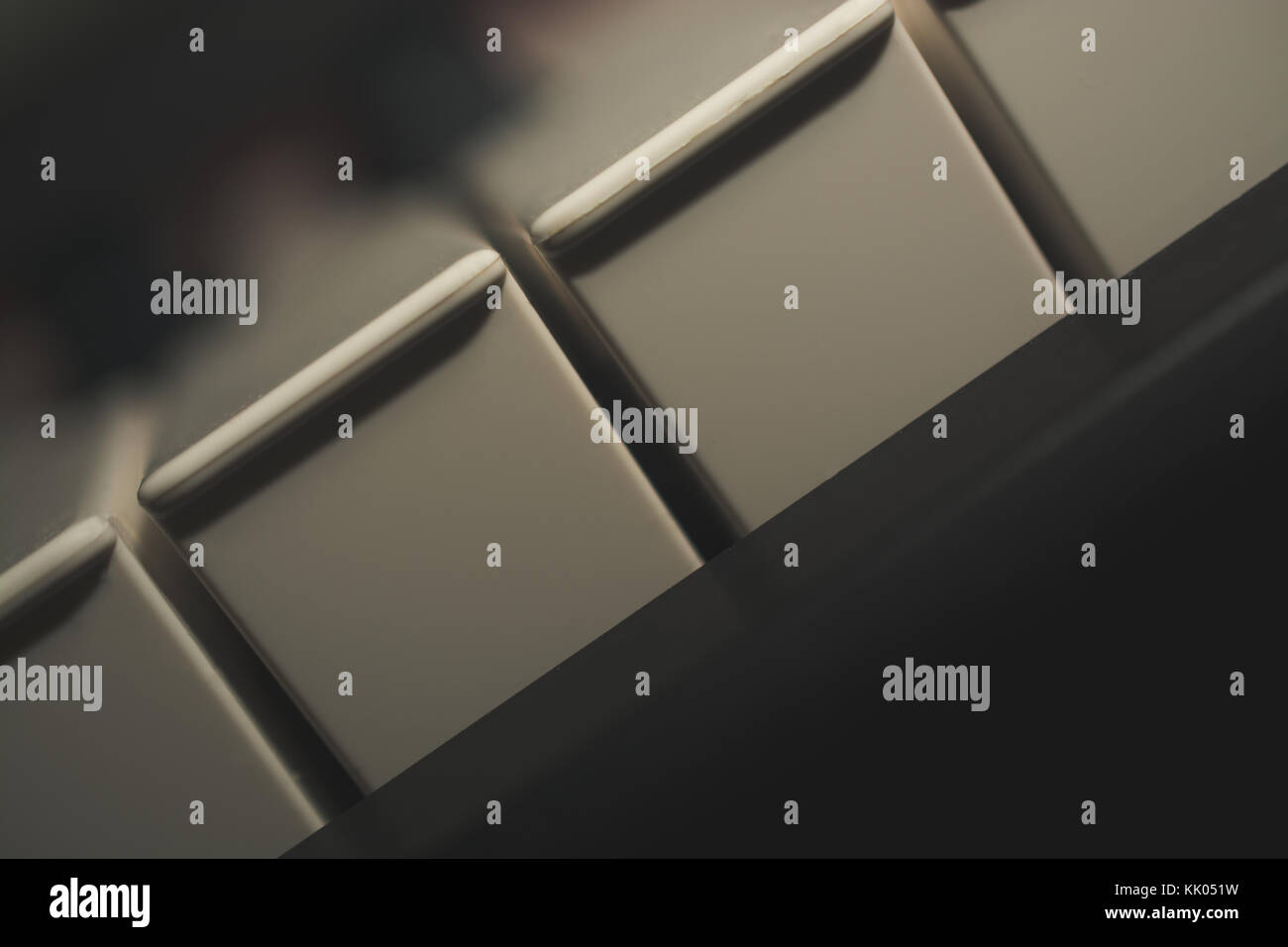 The skewed detail of the dusty cinematic old vintage electrical piano ...