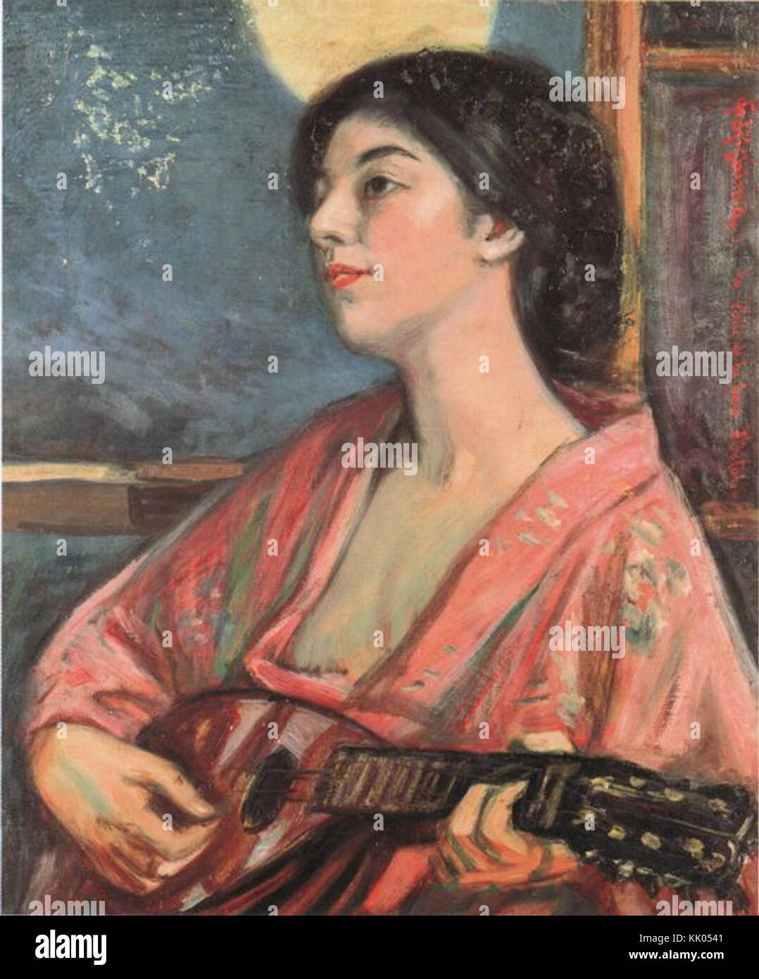 Woman playing mandolin hi-res stock photography and images - Alamy