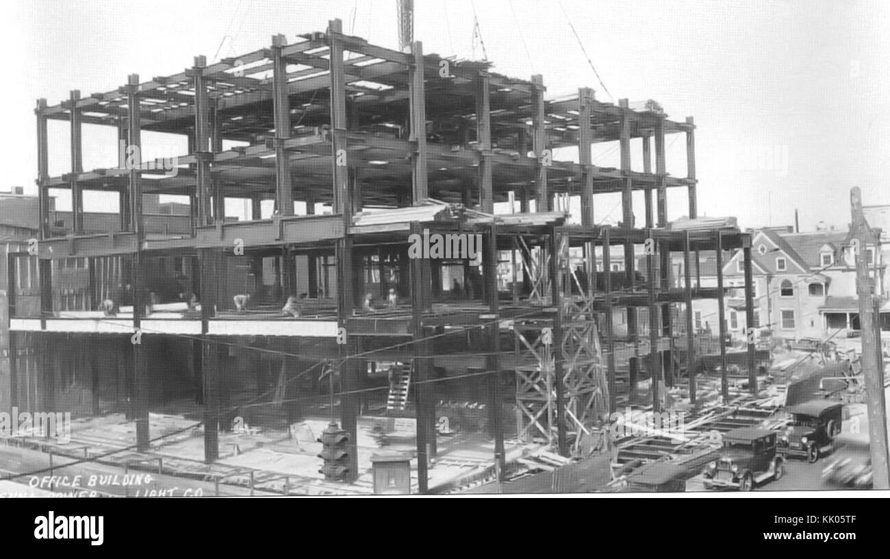 1927 PP&L Building under construction March 1927 Stock Photo - Alamy