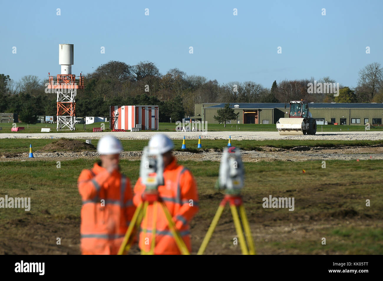 New runways and vertical landing pads under construction at RAF Marham ...