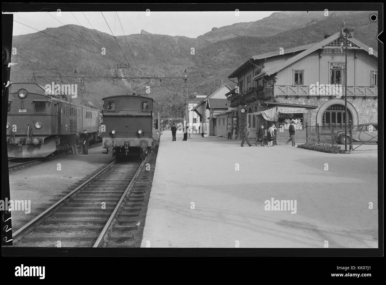 A photograph of Narvik Railway Station in Norway, showcasing the ...