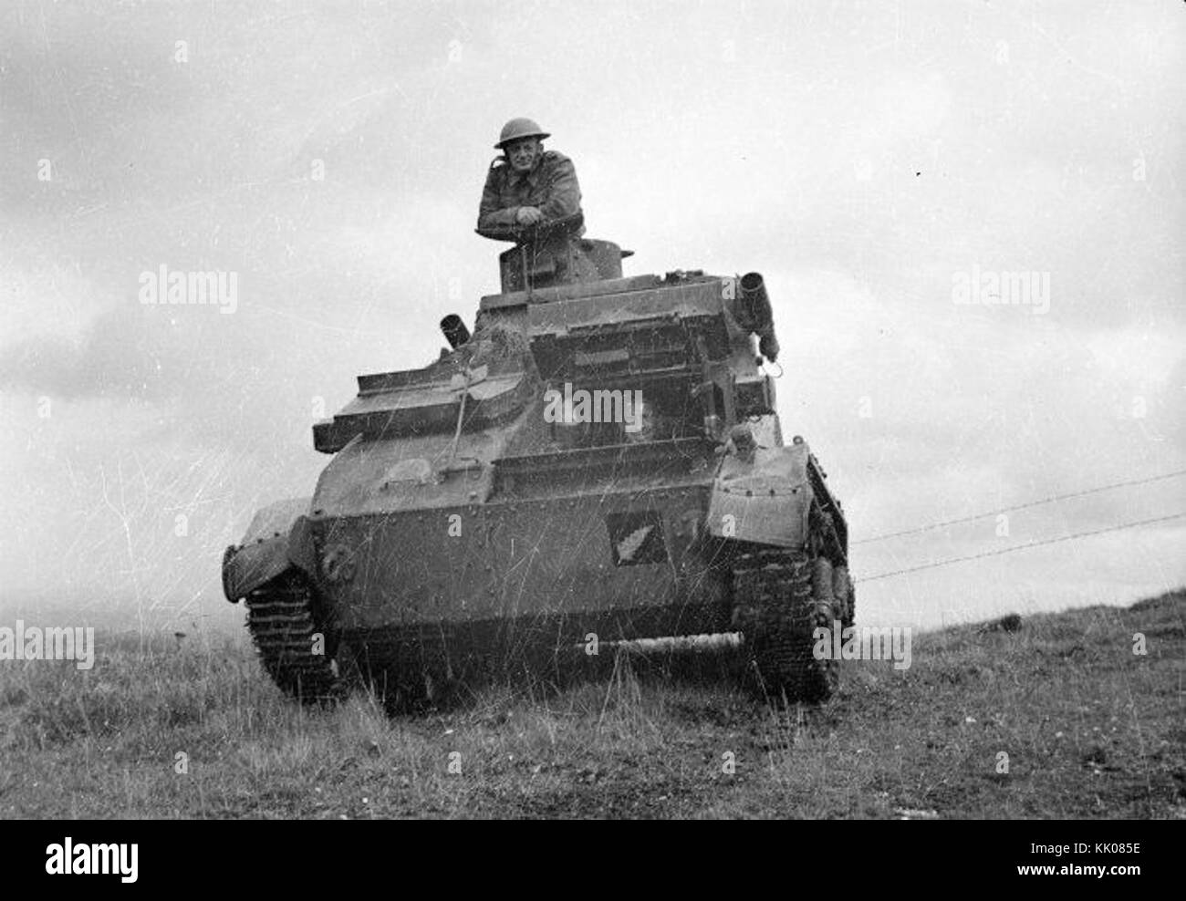 NZ Divisional Cavalry tank during 2nd echelon exercises Stock Photo - Alamy