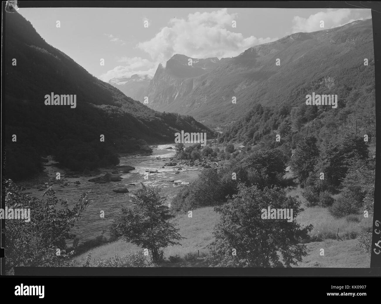 This image shows the stunning landscape of Romsdalen, a valley in ...