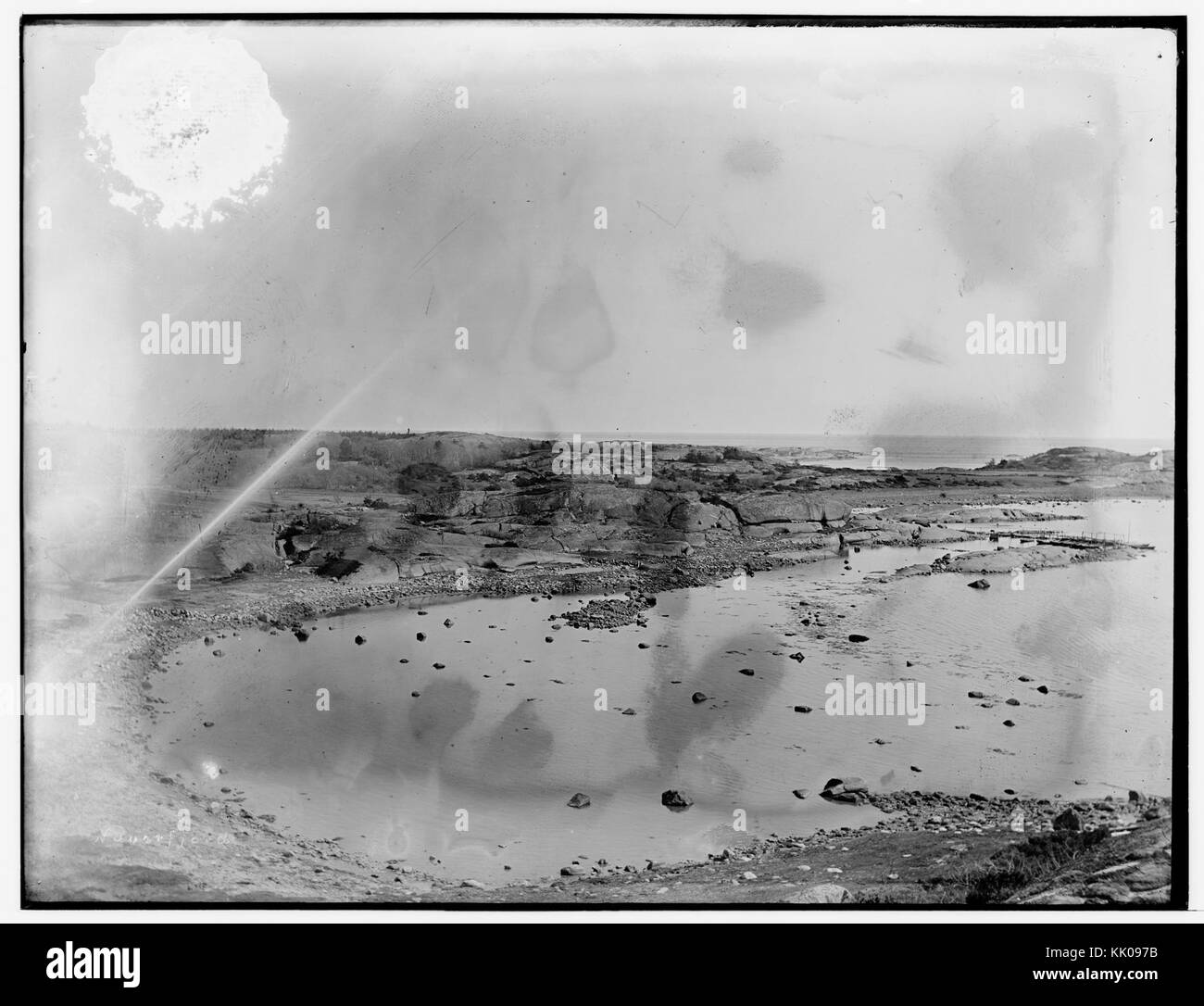 Panoramic photograph showing Naverfjord in Jarlsberg and Larvik County ...